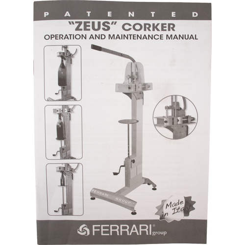 Zeus Corker | Special 75 Floor Corker | Large Format Wine Bottle Corker | Ferrari | MoreBeer