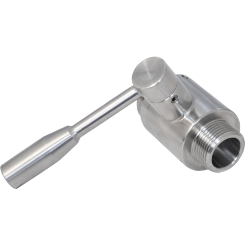 Marchisio Stainless Steel Spigot | 1/4 Turn Ball Valve | 1 in. BSP | MoreBeer